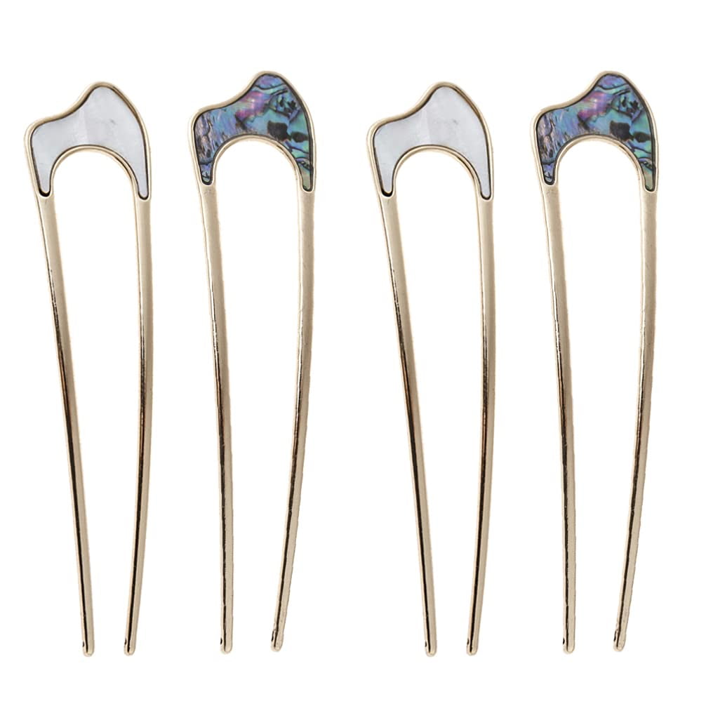 French Hair Pin 4pcs U- Shaped Hair Pin Sticks Hair Sticks Fork Sticks ...