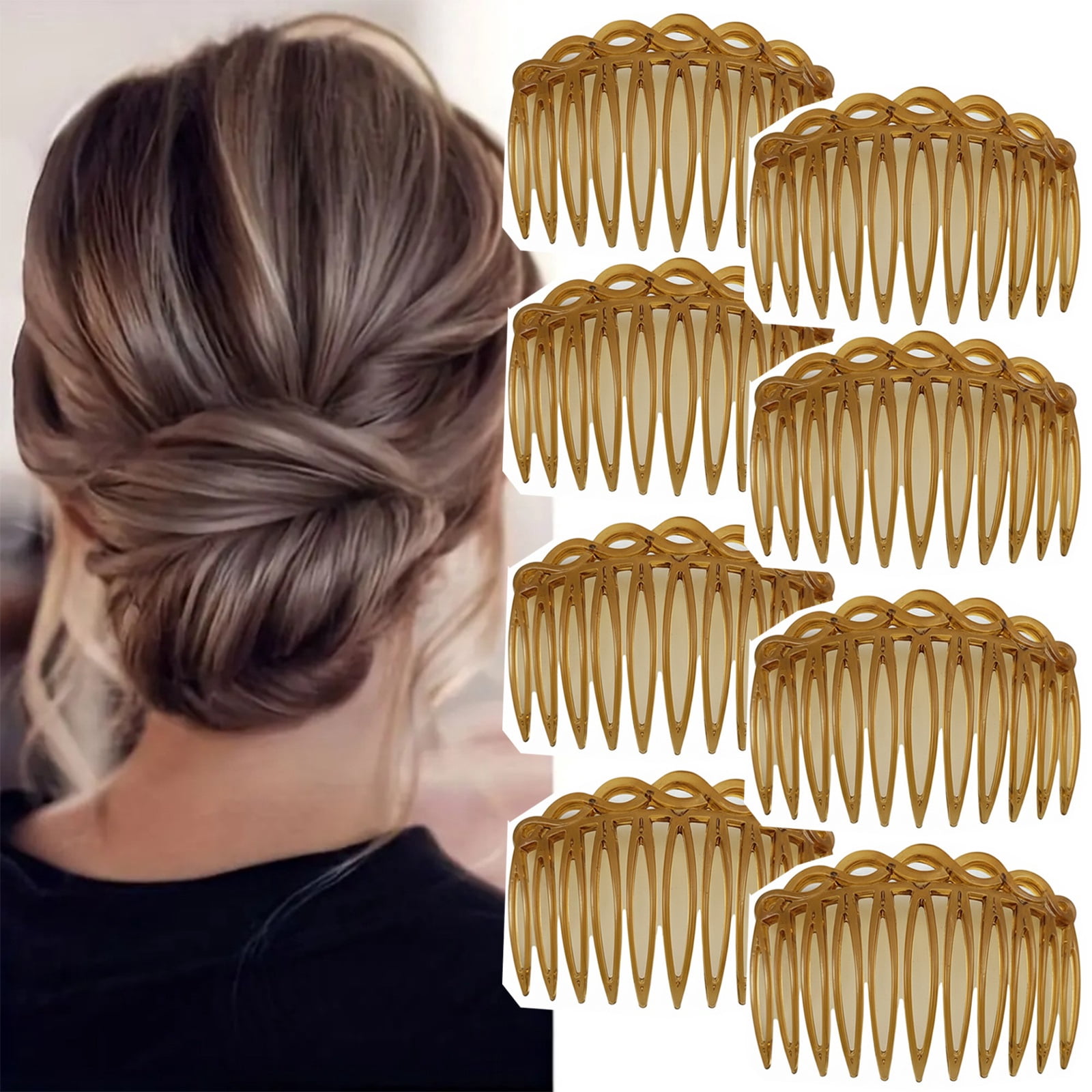 French Hair Side Comb, Plastic French Twist Combs Decorative, Strong ...