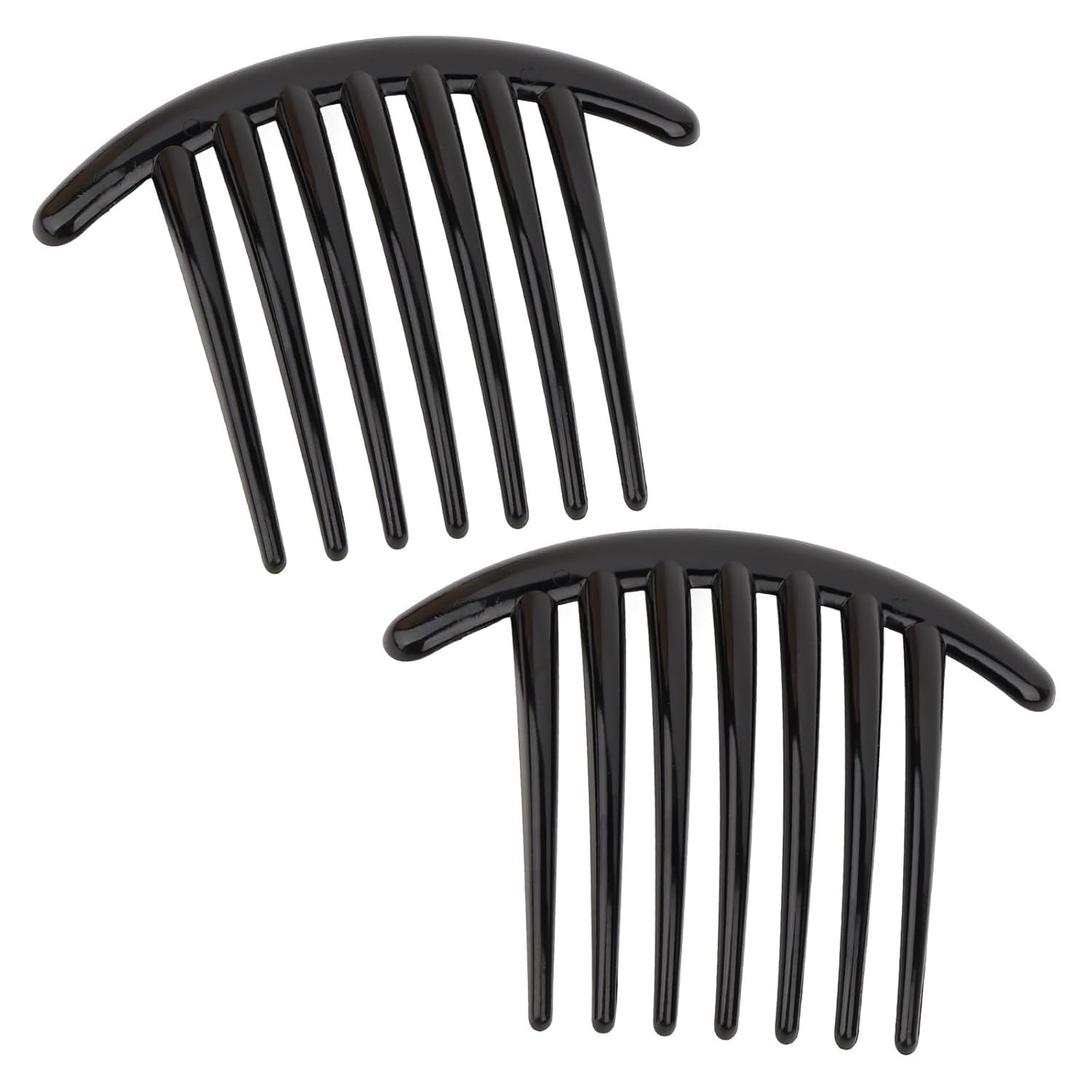 French Hair Side Combs For Women Girls 2 Pcs Large Black Decorative ...
