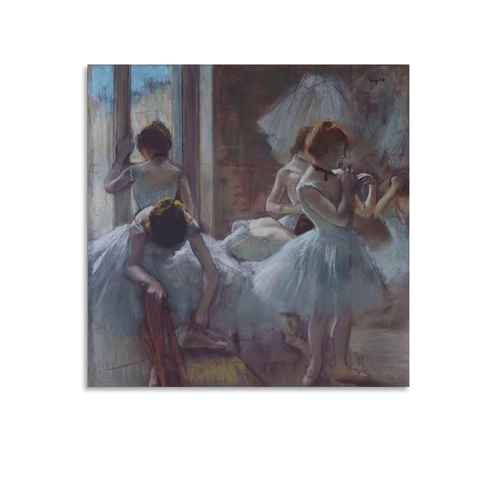 French Impressionist Artist Edgar Degas Dancers at Rest Retro Poster ...