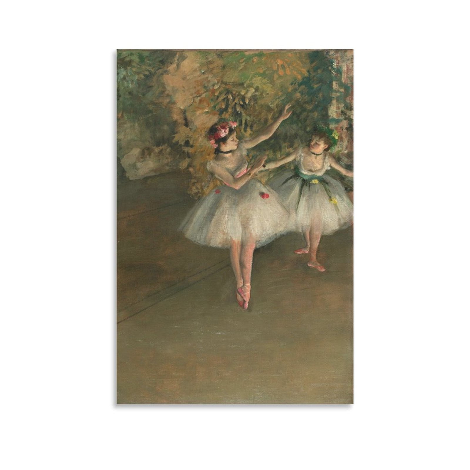 French Impressionist Artist Edgar Degas Dancers Retro Poster Canvas Art ...
