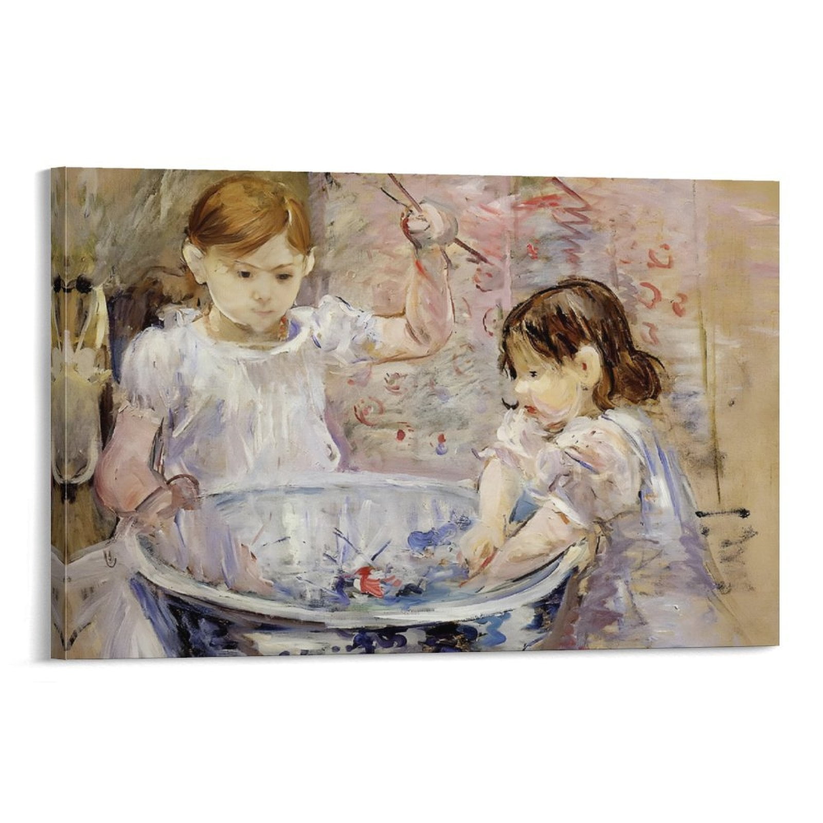 French Impressionist Painter Berthe Morisot Children at The Basin Retro ...
