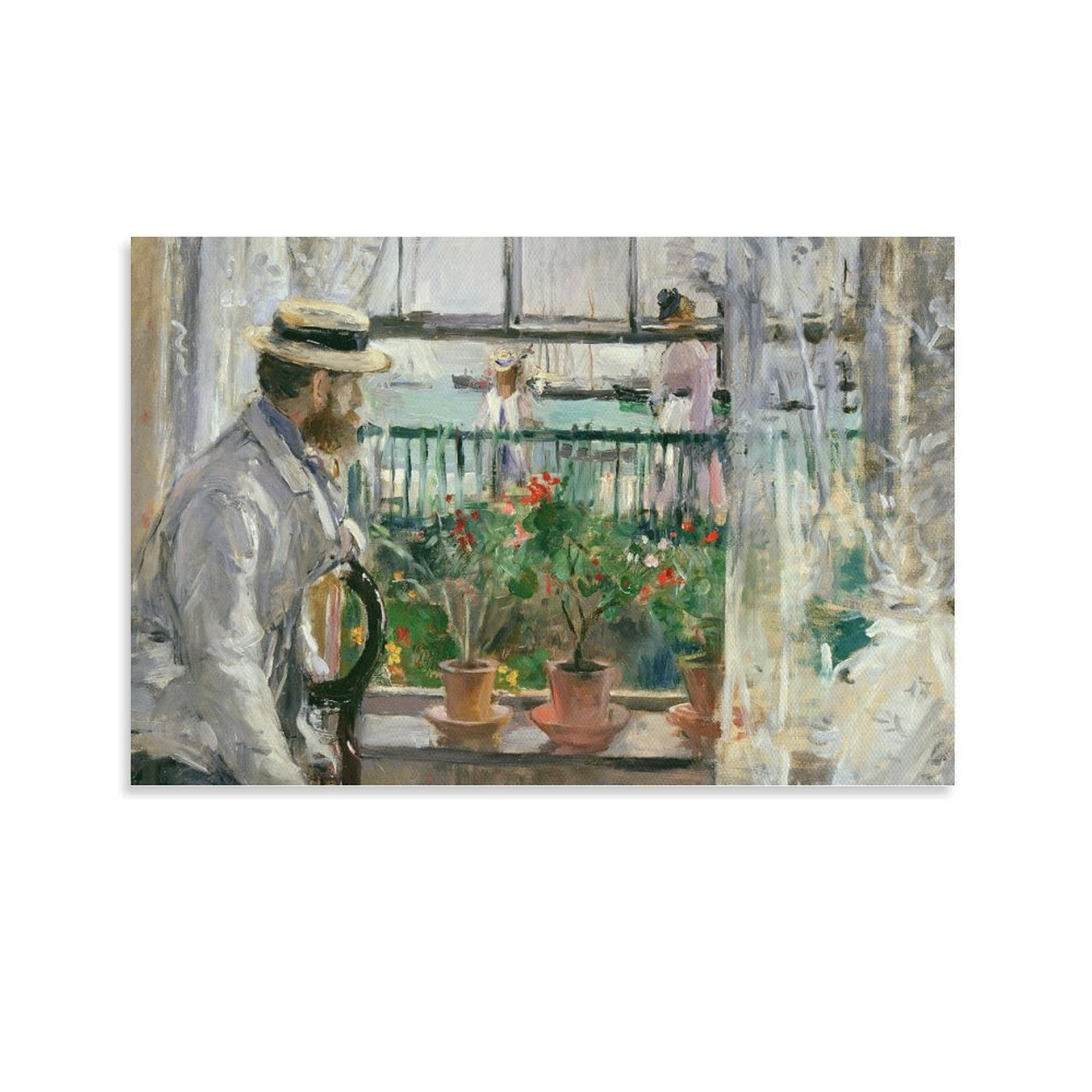 French Impressionist Painter Berthe Morisot Eugene Manet on The Isle of ...