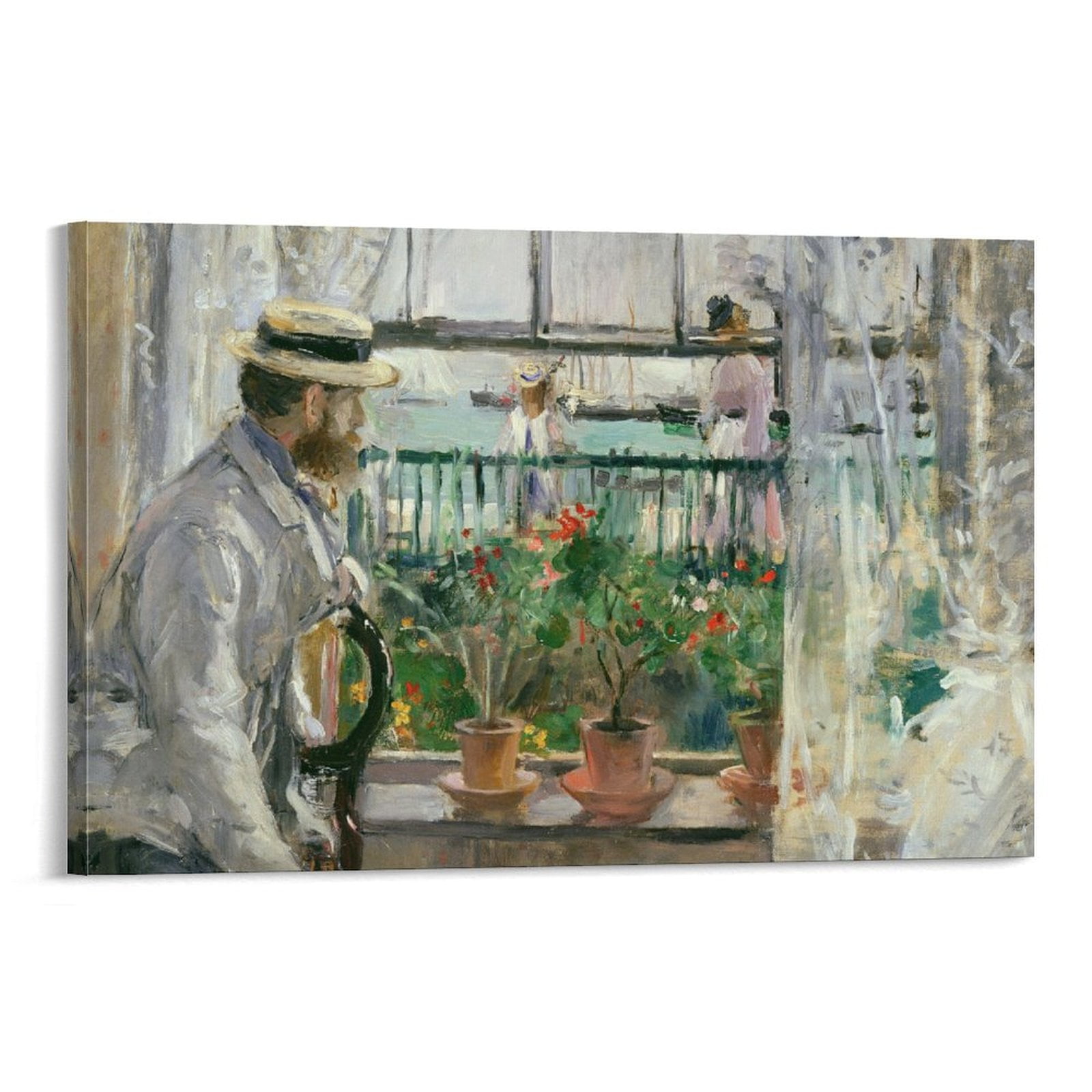 French Impressionist Painter Berthe Morisot Eugene Manet on The Isle of ...