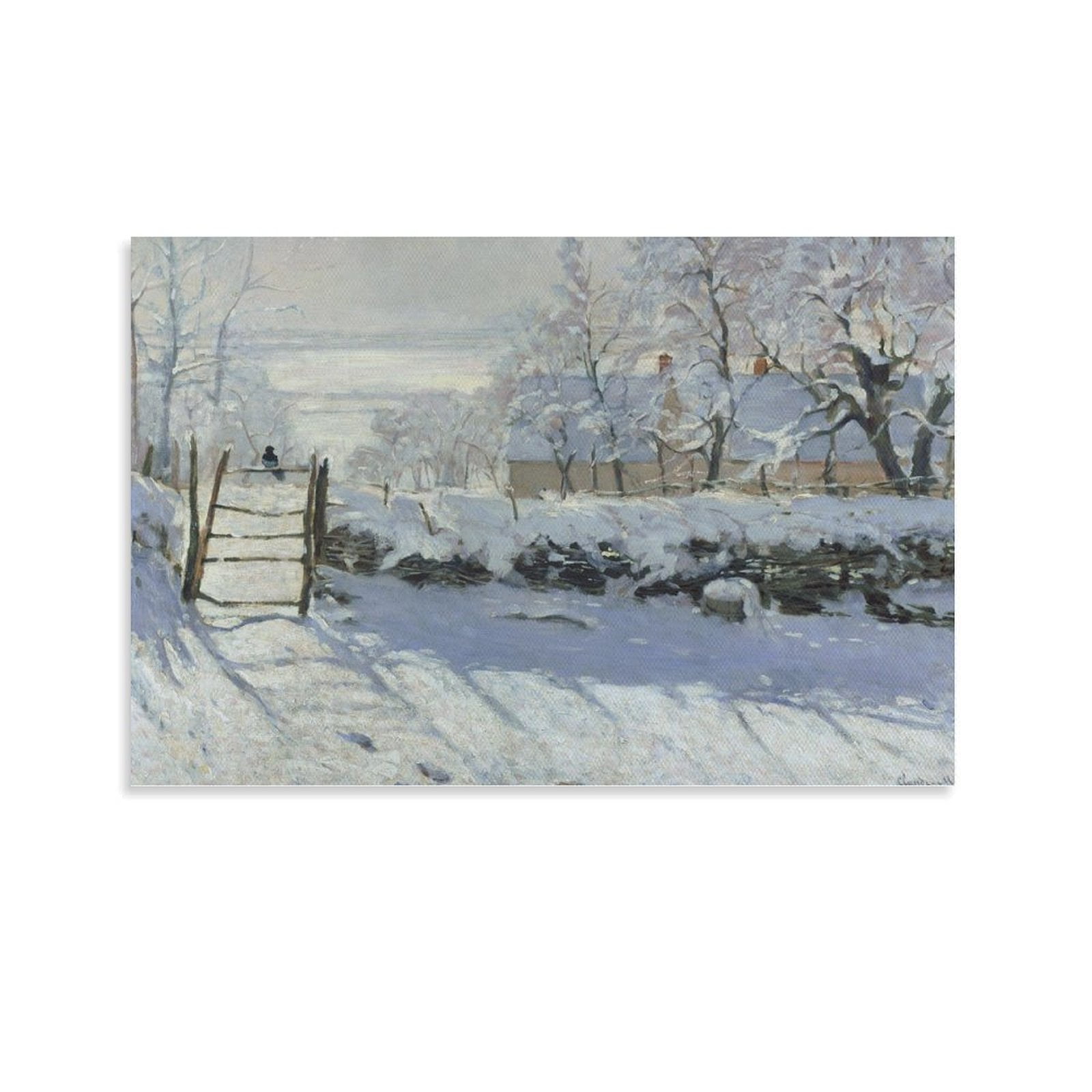 French Impressionist Painter Claude Monet The Magpie Poster Poster Cool ...