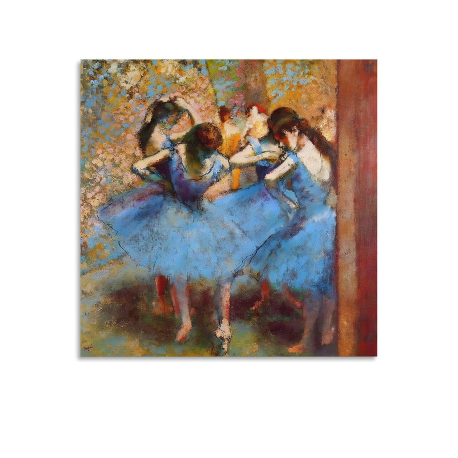 French Impressionist Painters Edgar Degas Blue Dancer Poster (2 ...