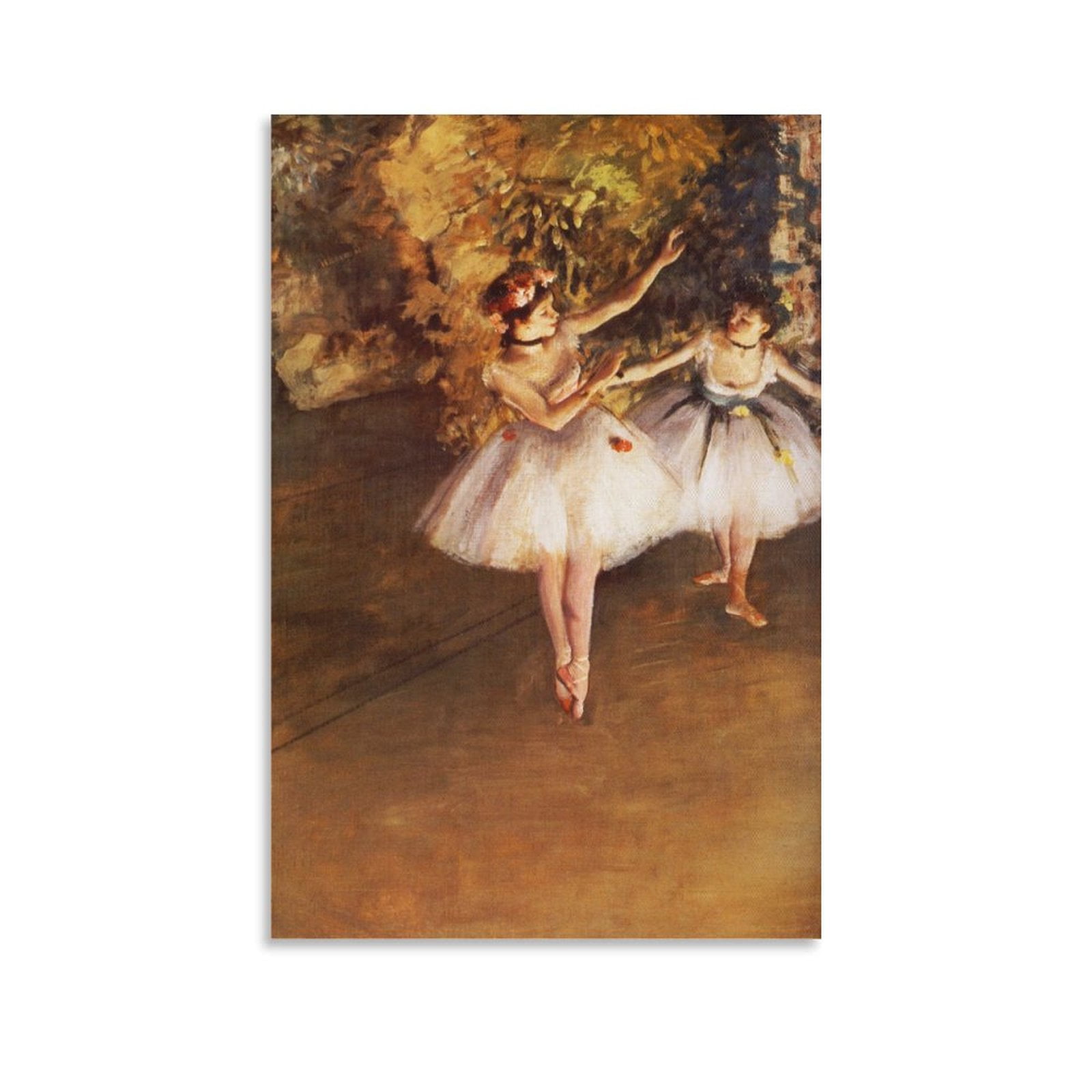 French Impressionist Realist Artist Edgar Degas Ballerine Alla Barra ...