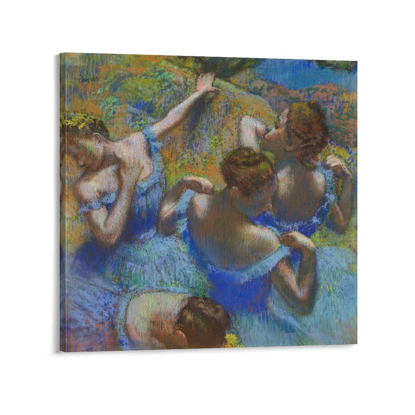 French Impressionist Realist Artist Edgar Degas Blue Dancers Poster ...