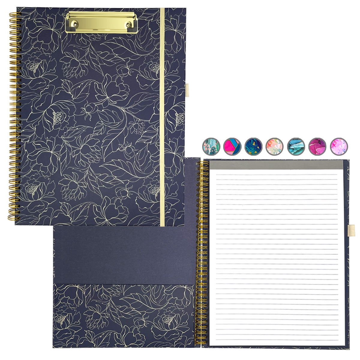 French KOKO Cute Hardcover Foldable Clipboard Notebook Folio with ...