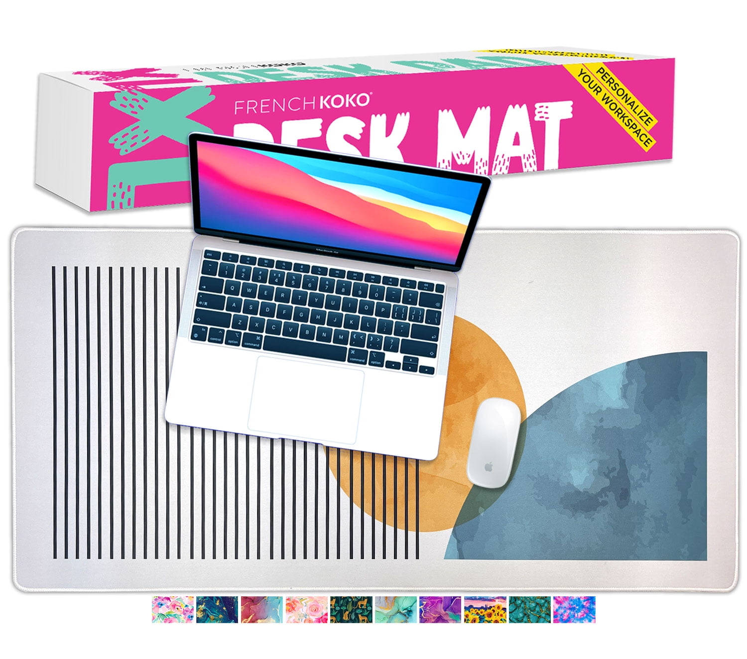 French KOKO Rubber And Cloth Large Mouse Pad, Yellow - Walmart.com