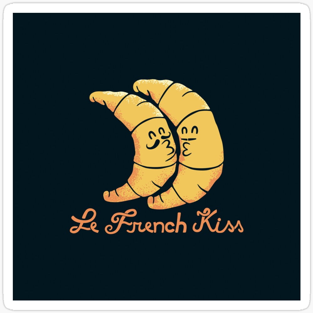 French Kiss 2.0 Sticker Phone Decal Water Bottle Stickers Car Decals ...