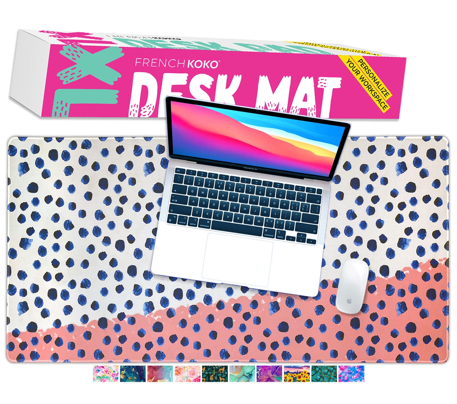 French Koko Large Mouse Pad, Desk Mat, Keyboard Pad, Desktop Home ...