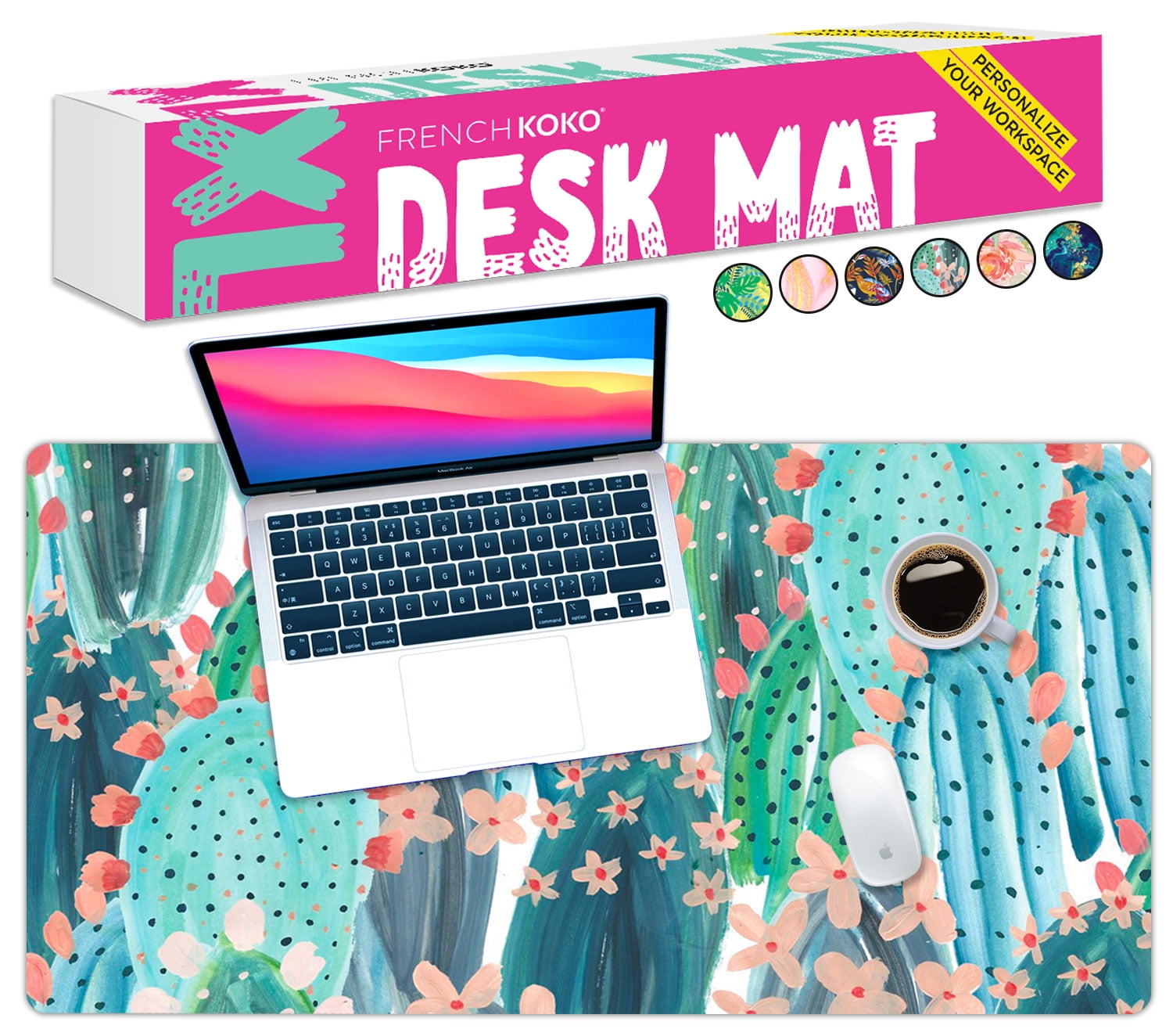 French Koko Large Mouse Pad, Desk Mat, Keyboard Pad, Desktop Home ...
