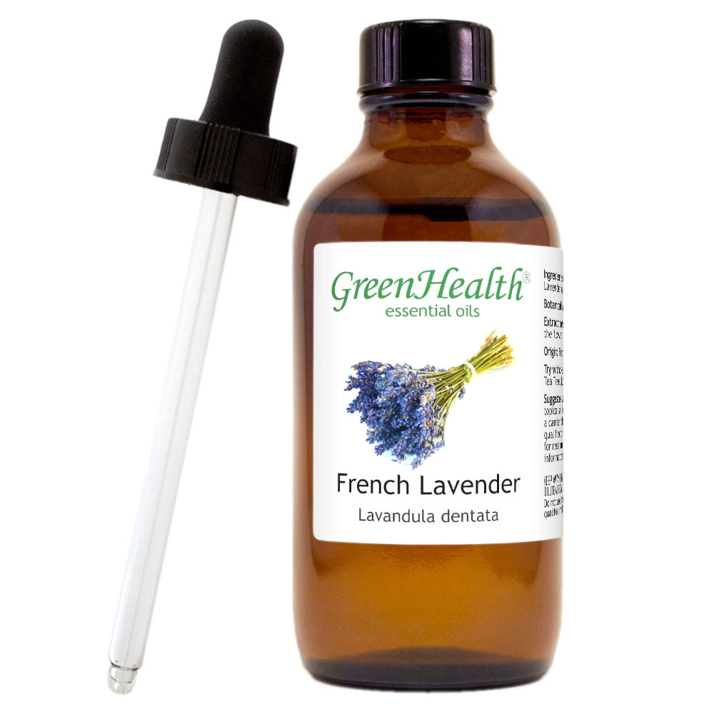 French Lavender Essential Oil - 4 fl oz (118 ml) Glass Bottle w/ Cap ...