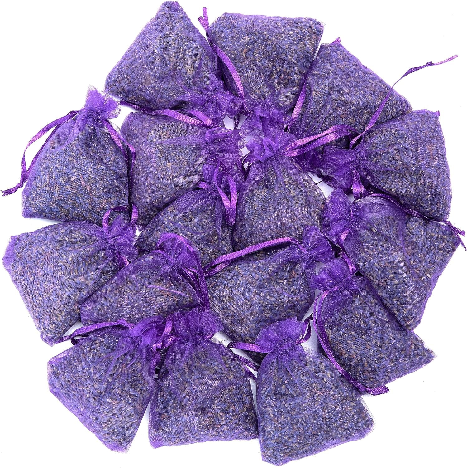 French Lavender Sachets for Drawers and Closets Fresh Scents, Set of 16 ...