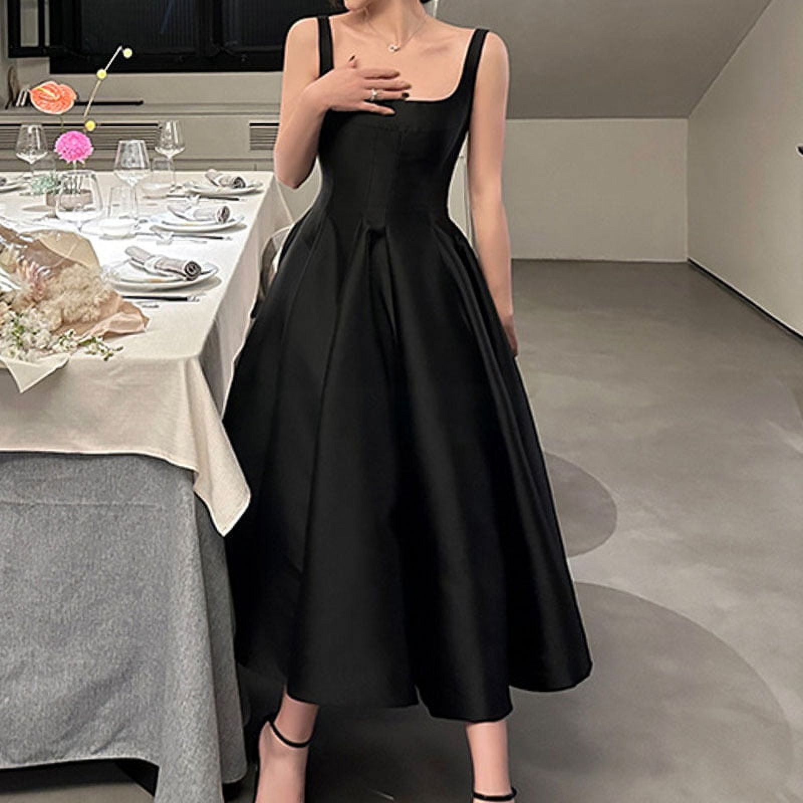 French Light Wedding Dress Solid Color Satin Simple Small Host Adult ...