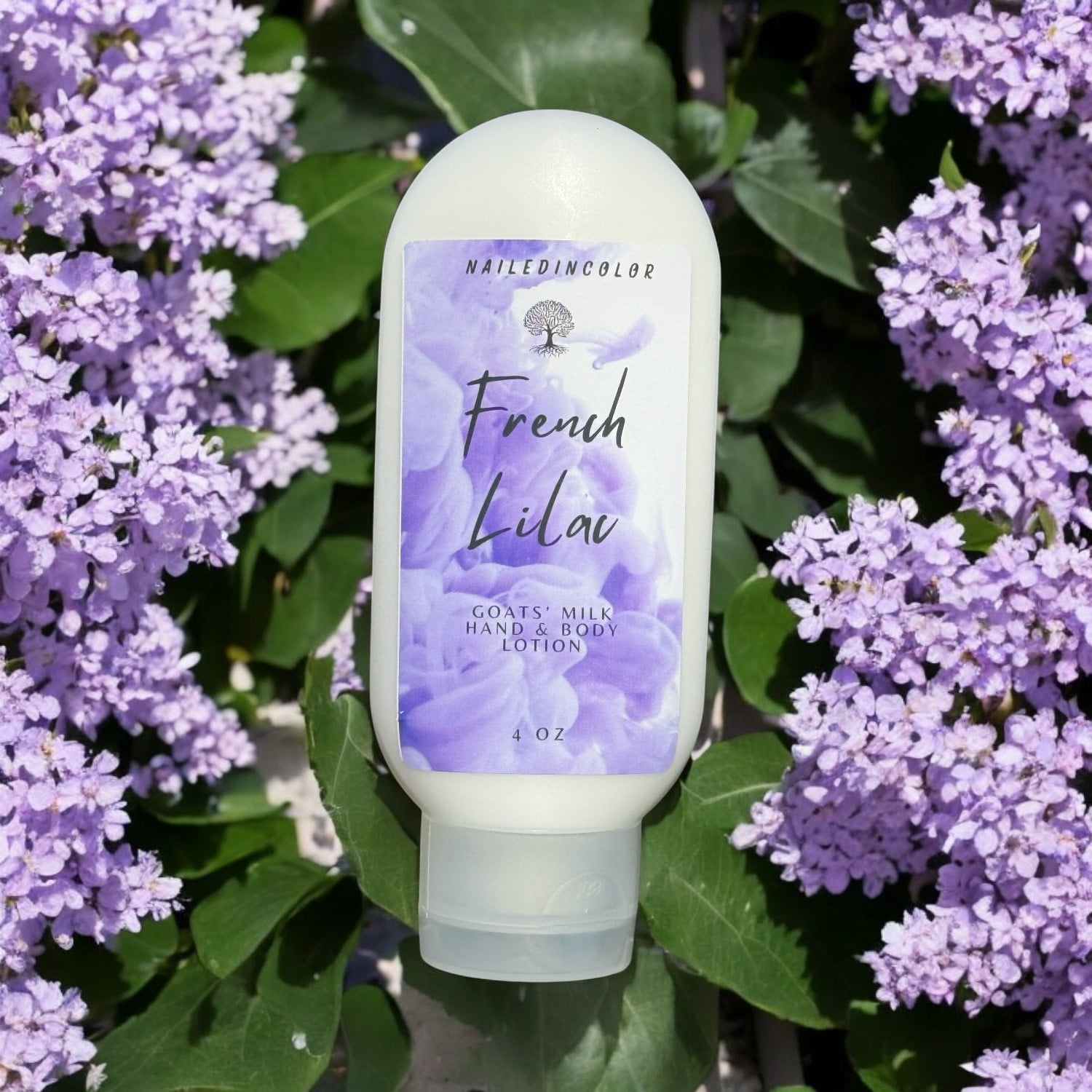 NailedInColor French Lilac Lotion, Goats' Milk Moisturizer, Dry Skin ...