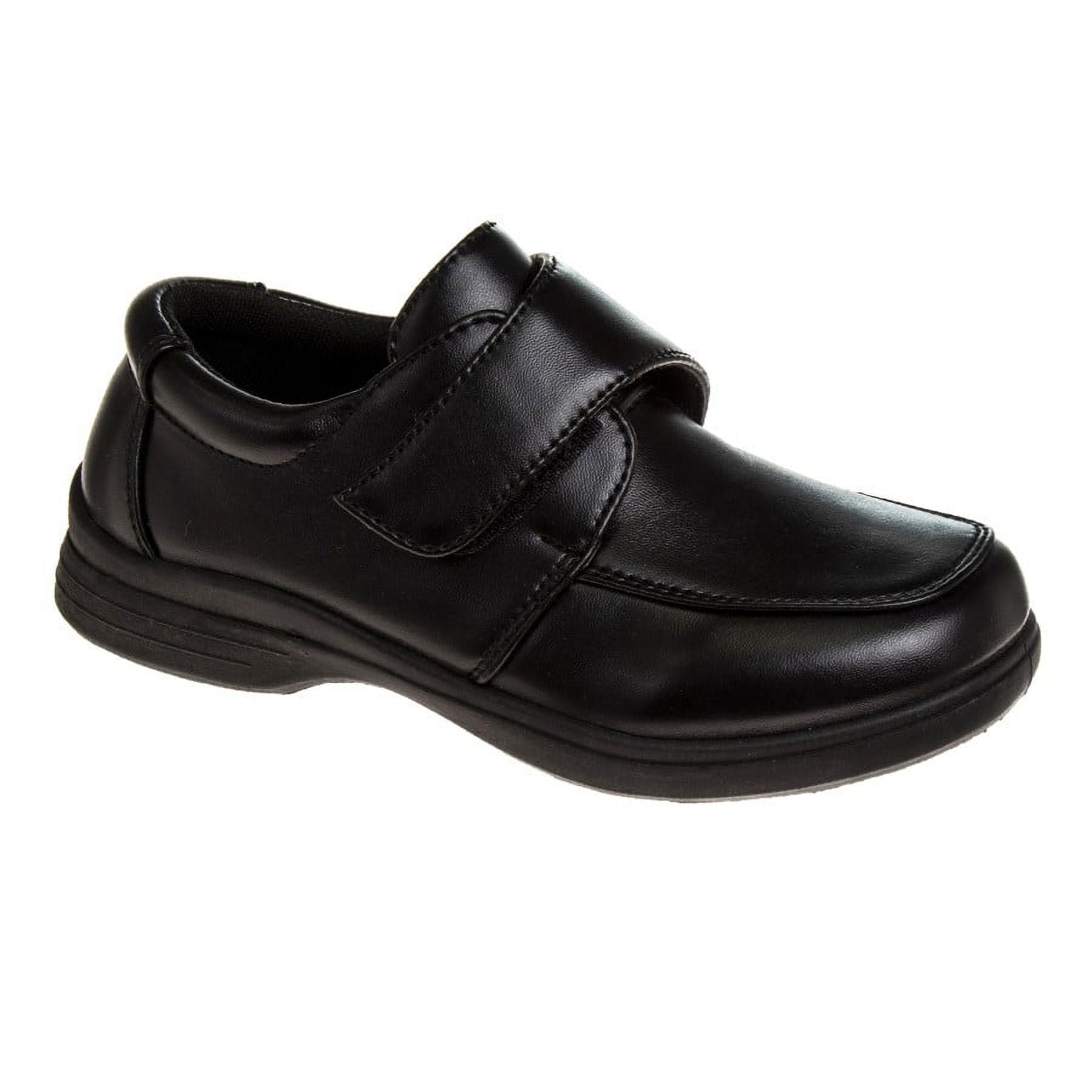 French Little Kids Boys School Shoes, Color: Black, Size: 5 - Walmart.com