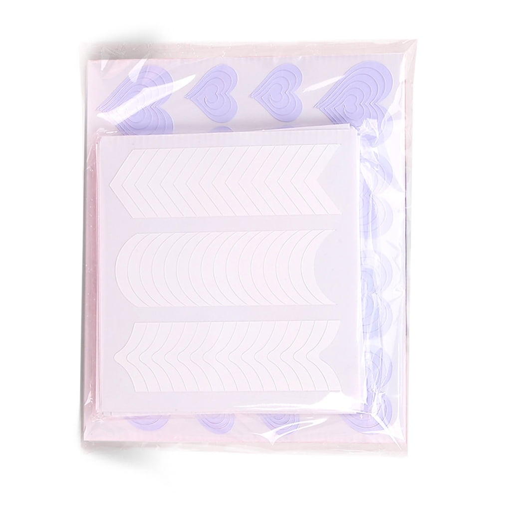 French Manicure Nail Art Stickers Self-Adhesive Nail Tips Guides for ...