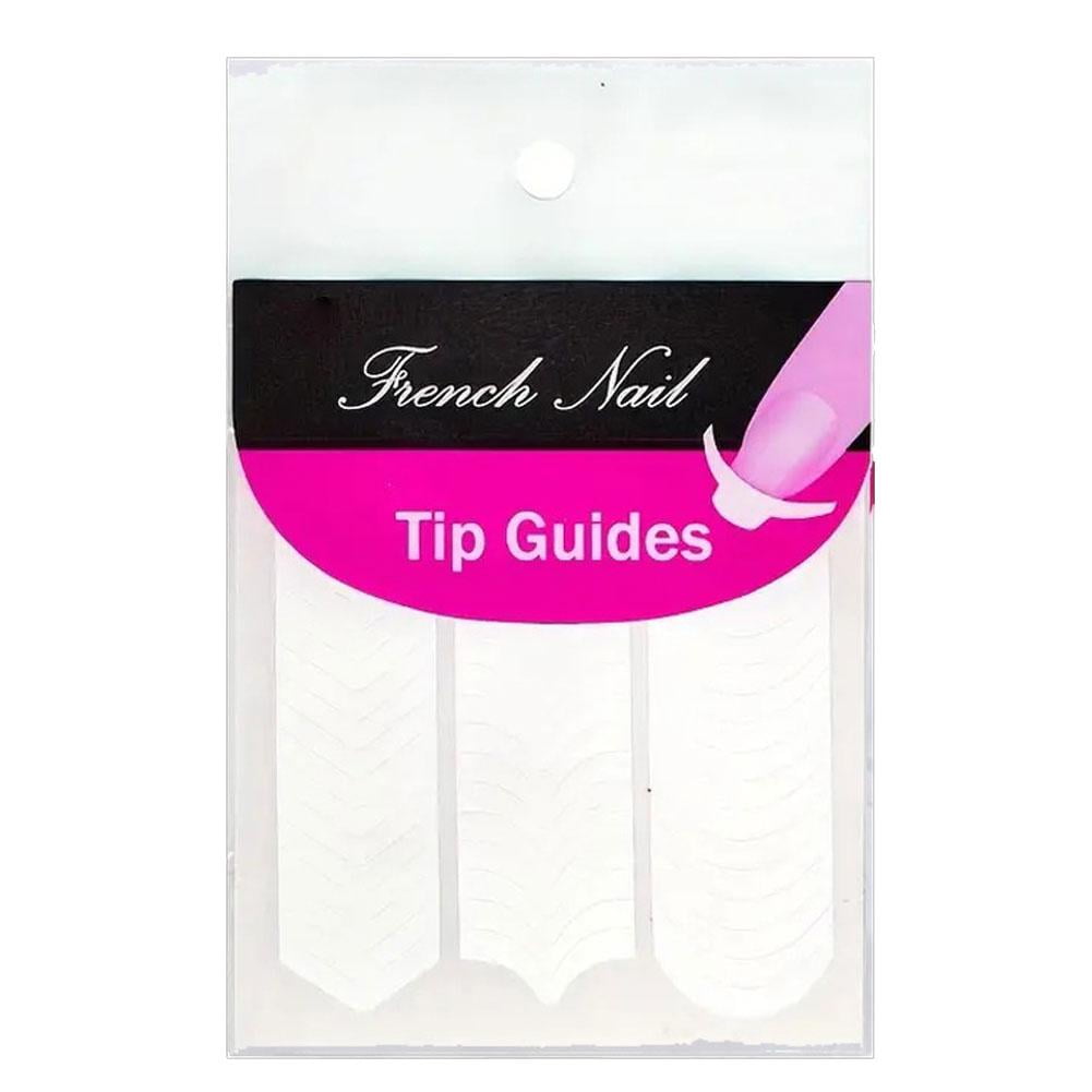 French Manicure Nail Guides "Curved" Half Moon Styles Nail Stickers ...