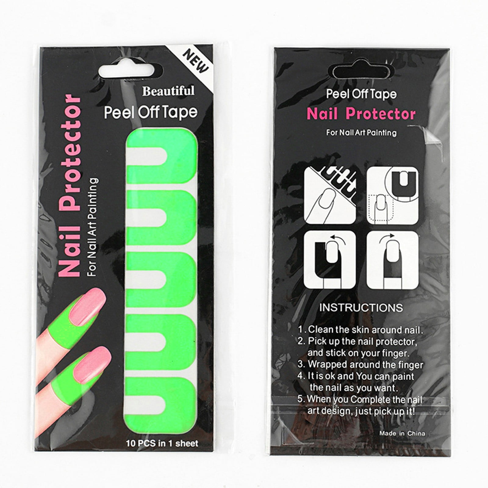 French Manicure Strips Nails on Nails Impress Acrylic Nail Design Nail ...