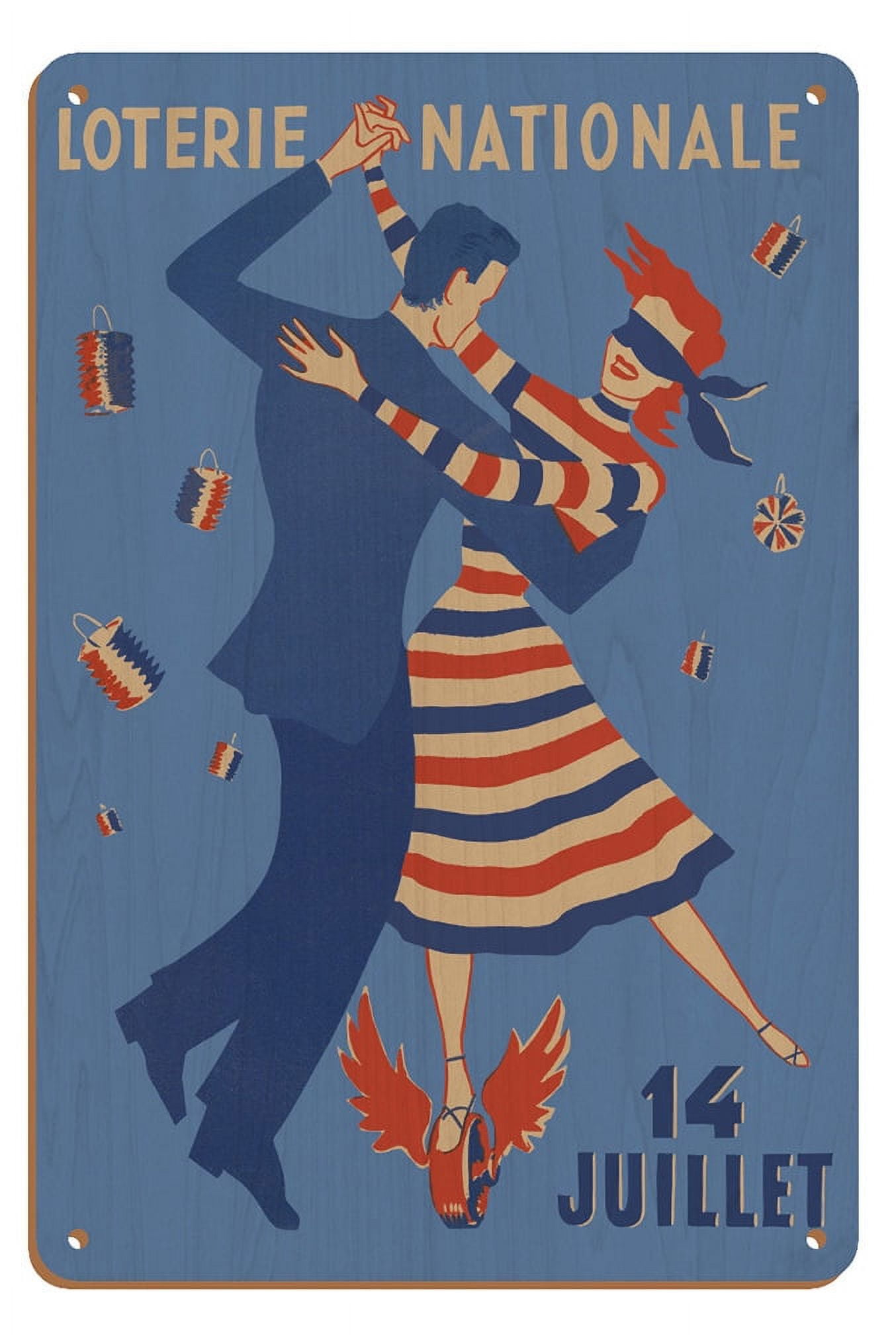 French National Lottery (Loterie Nationale) - July 14th - Vintage ...