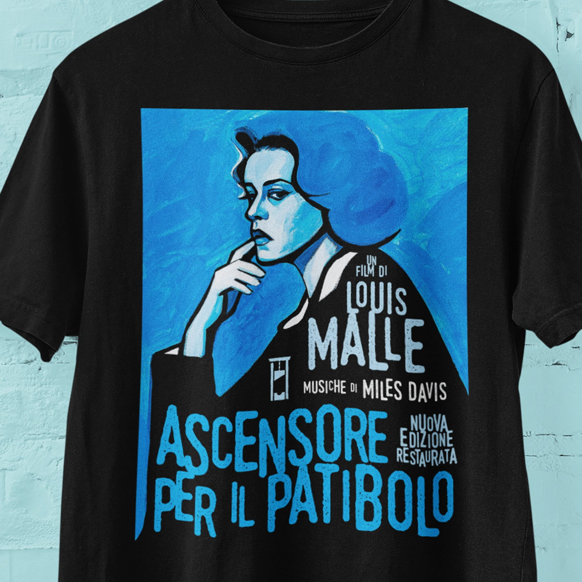 French New Wave Elevator to the Gallows Italian Movie Poster Shirt ...