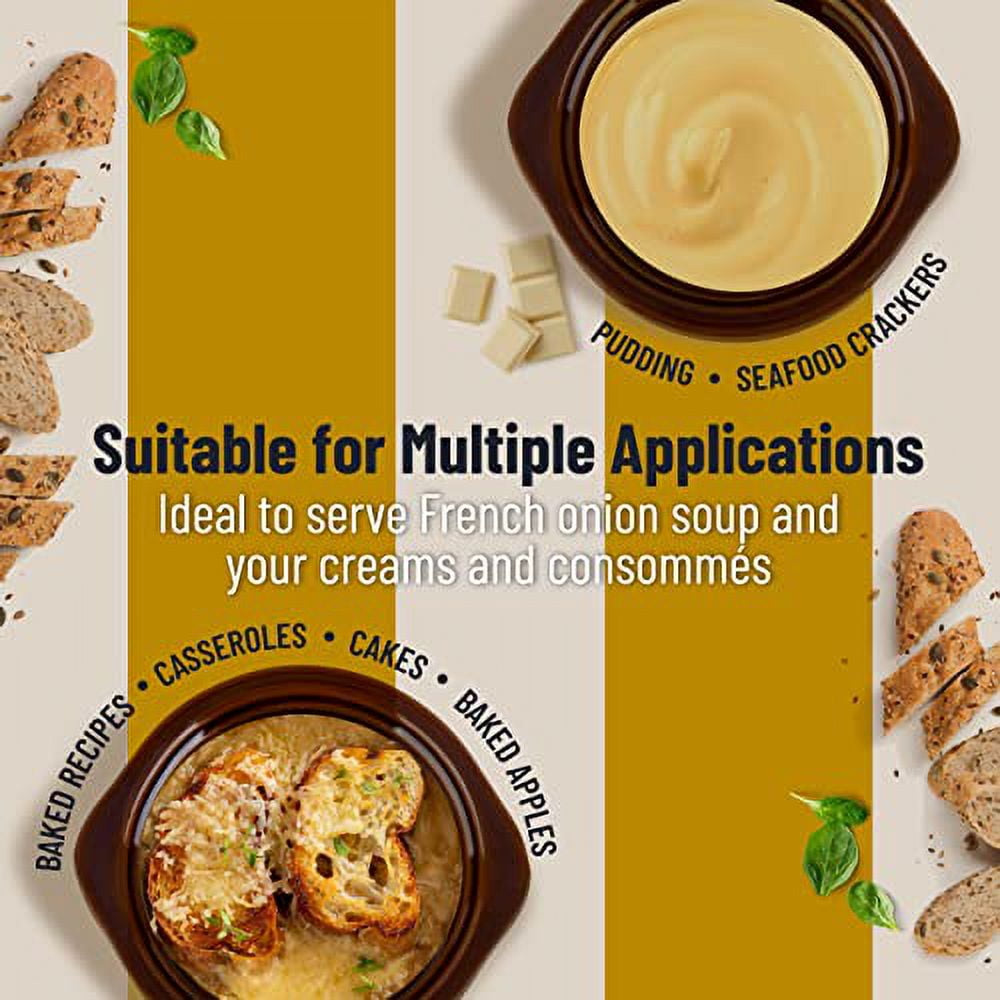 French Onion Soup Bowls, French Onion Soup Crocks, Oven Safe Set of 4 ...