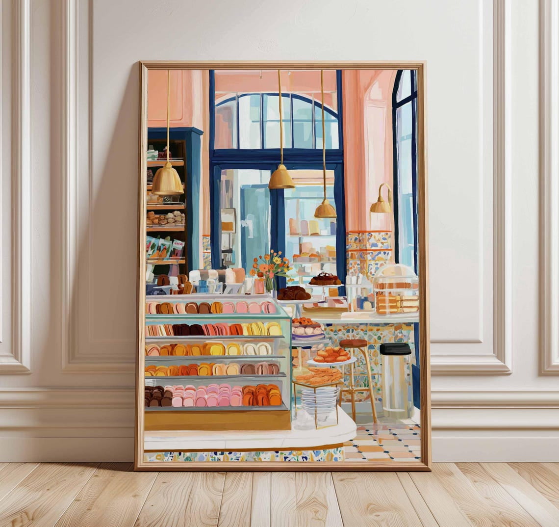 French Patisserie Art Print, Unframed Paper Poster 24x36in - Walmart.com