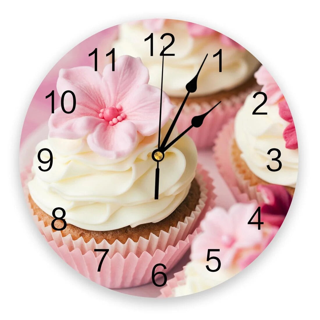 French Patisserie Macarons Wall Clock Large Modern Kitchen Dinning ...