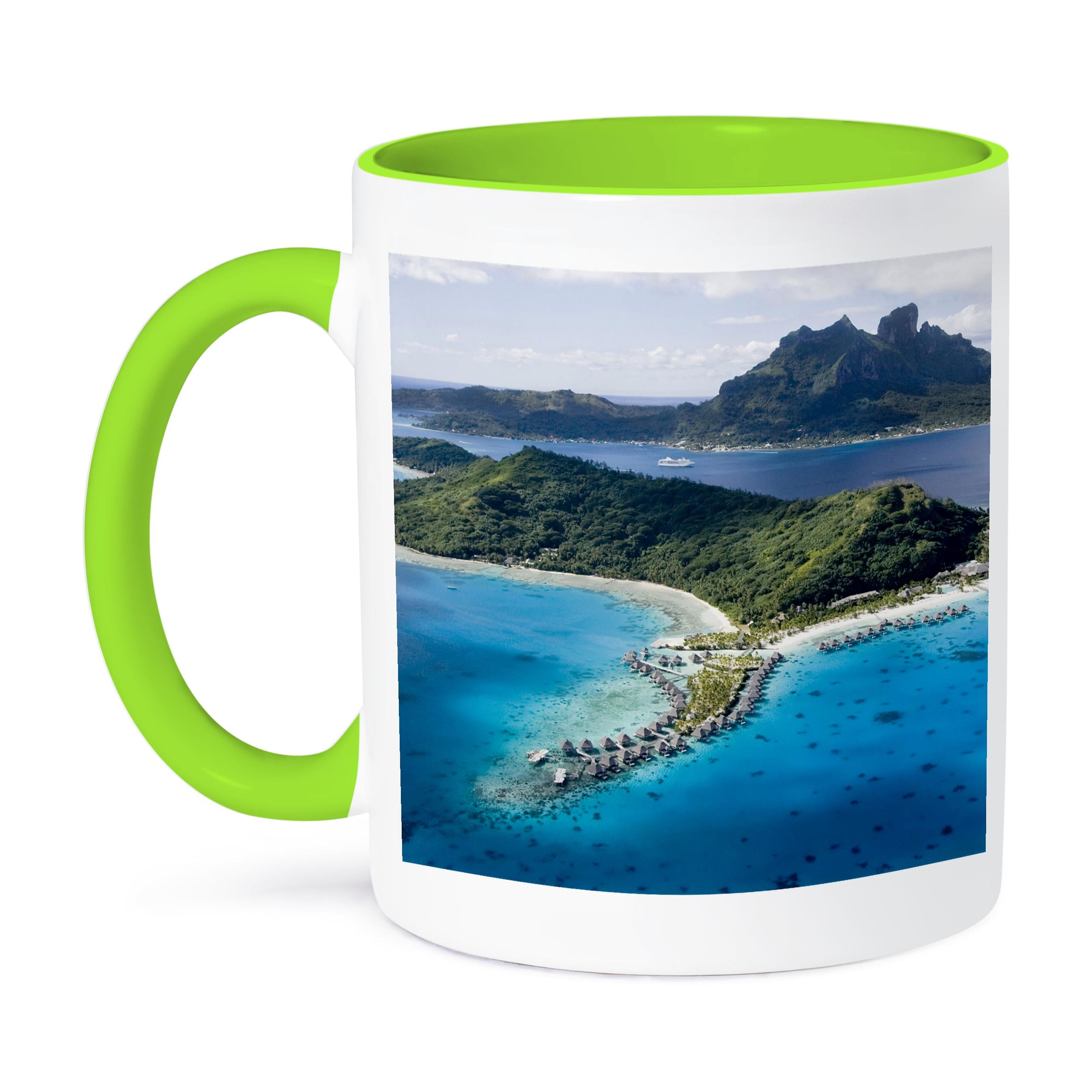 French Polynesia, Bora Bora, Aerial, Cruise Ship - Oc13 Bja0006 ...