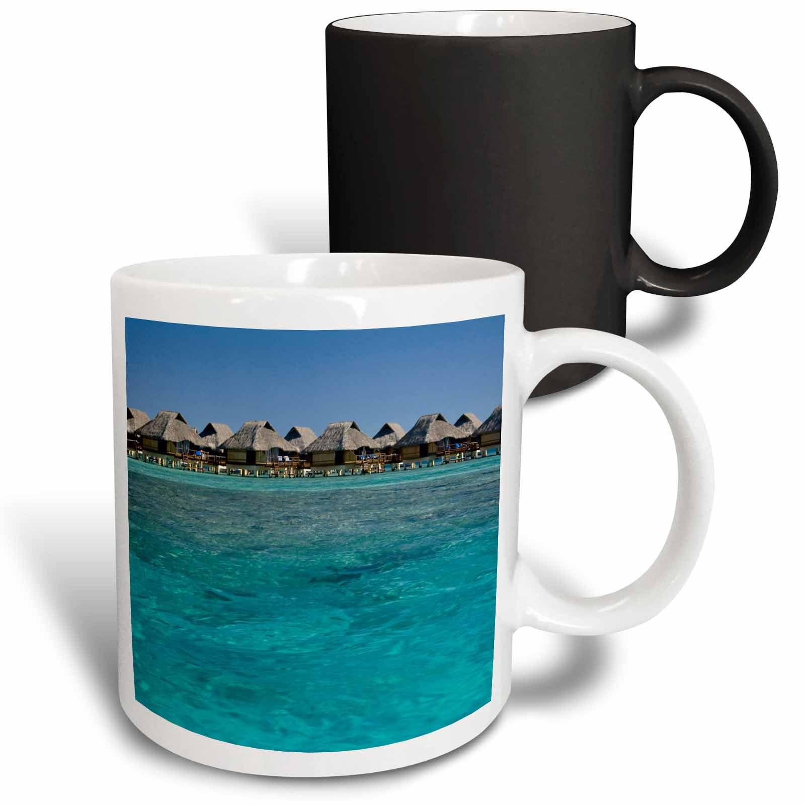 3drose, French Polynesia, Bora Bora. Bungalows and Beach - Oc13 Bja0009 ...