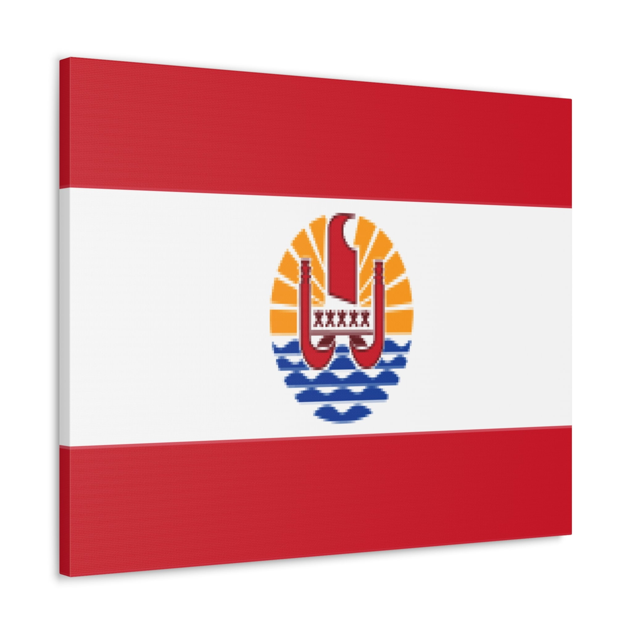French Polynesia Country Flag Canvas Vibrant Wall Art Unframed Home ...