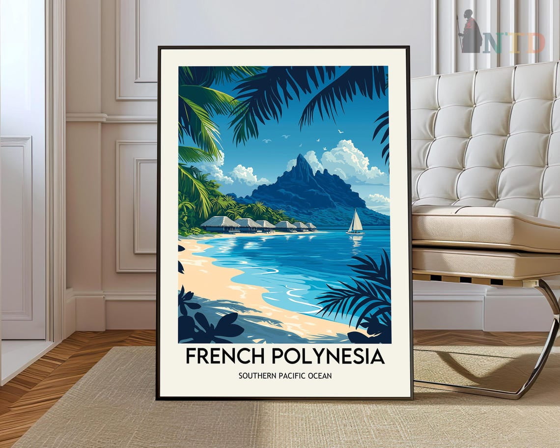 French Polynesia Print, French Polynesia Poster, French Polynesiafrench ...