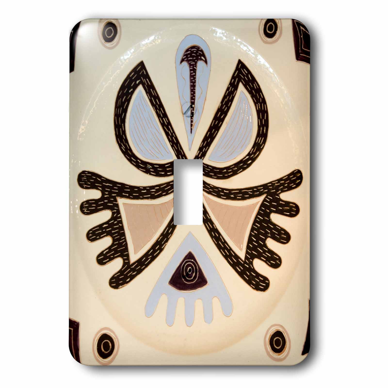 3dRose, French Polynesian design, ceramic plate, craft - OC13 BJA0082 ...