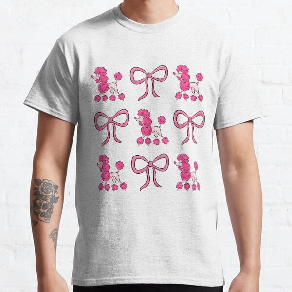 French Poodle, Pink Dogs, Grid Design, Doodle Dog, Coquette, Pink Bow ...