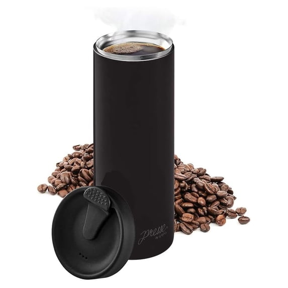 French Press Coffee Maker, 14oz Portable Travel Mug, Stainless Steel ...