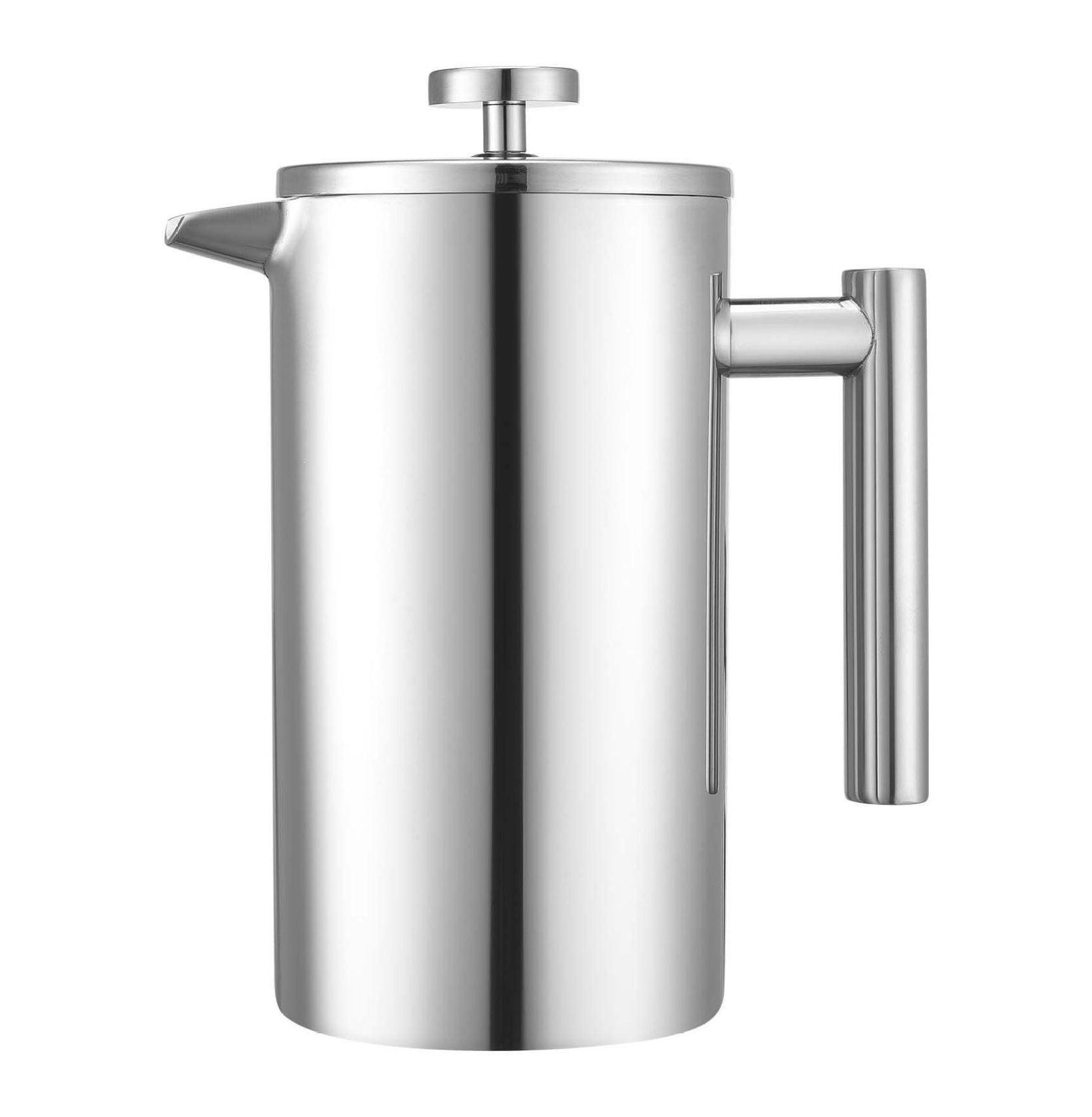 French Press Coffee Maker, 34 Ounce 1 Liter Stainless Steel Coffee ...