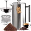 Mueller Stainless Steel Double Insulated 8-Cup French Press - Walmart.com