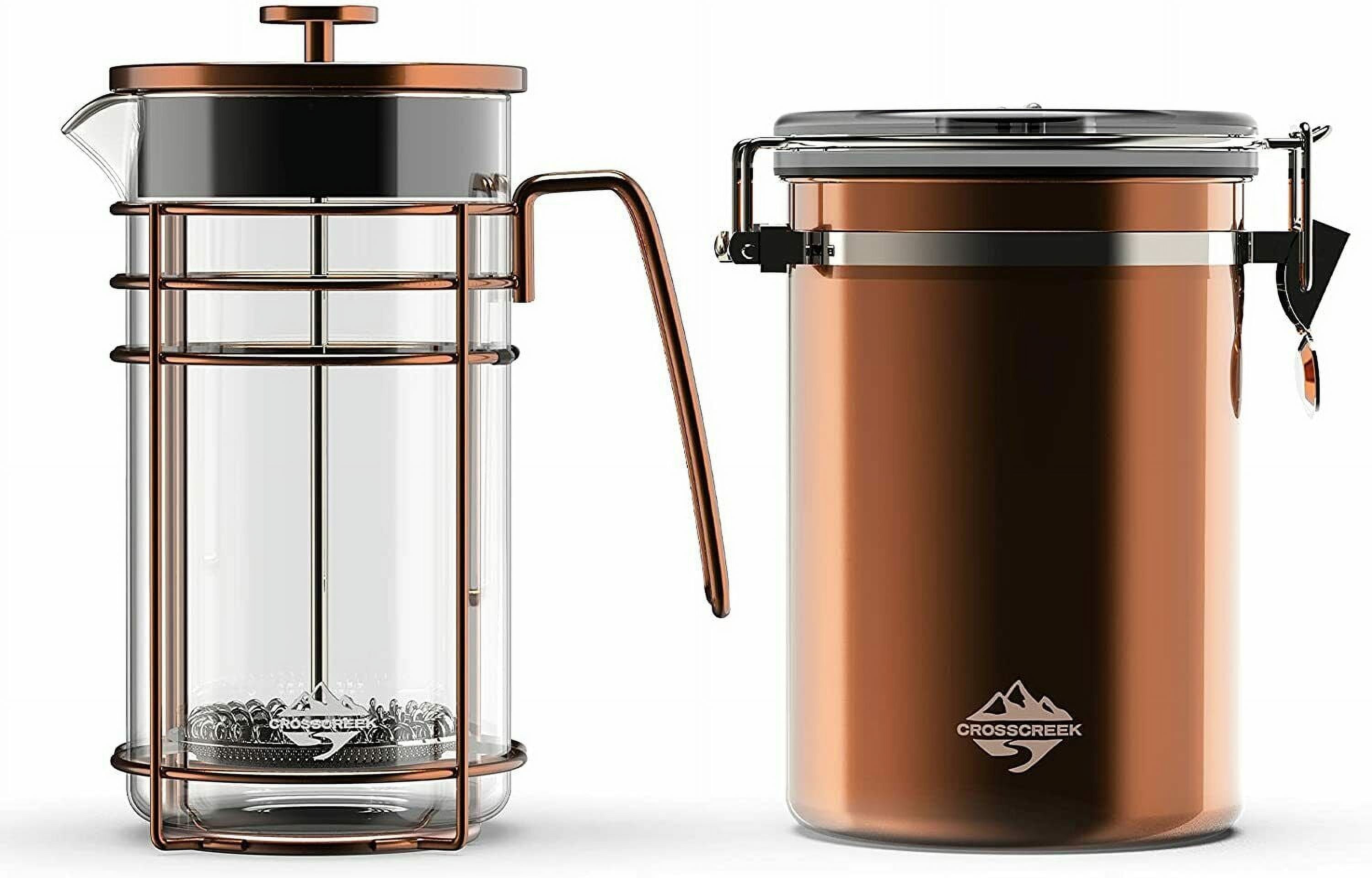 French Press Coffee Maker Gift Set Stainless Steel with Cleaning Brush ...