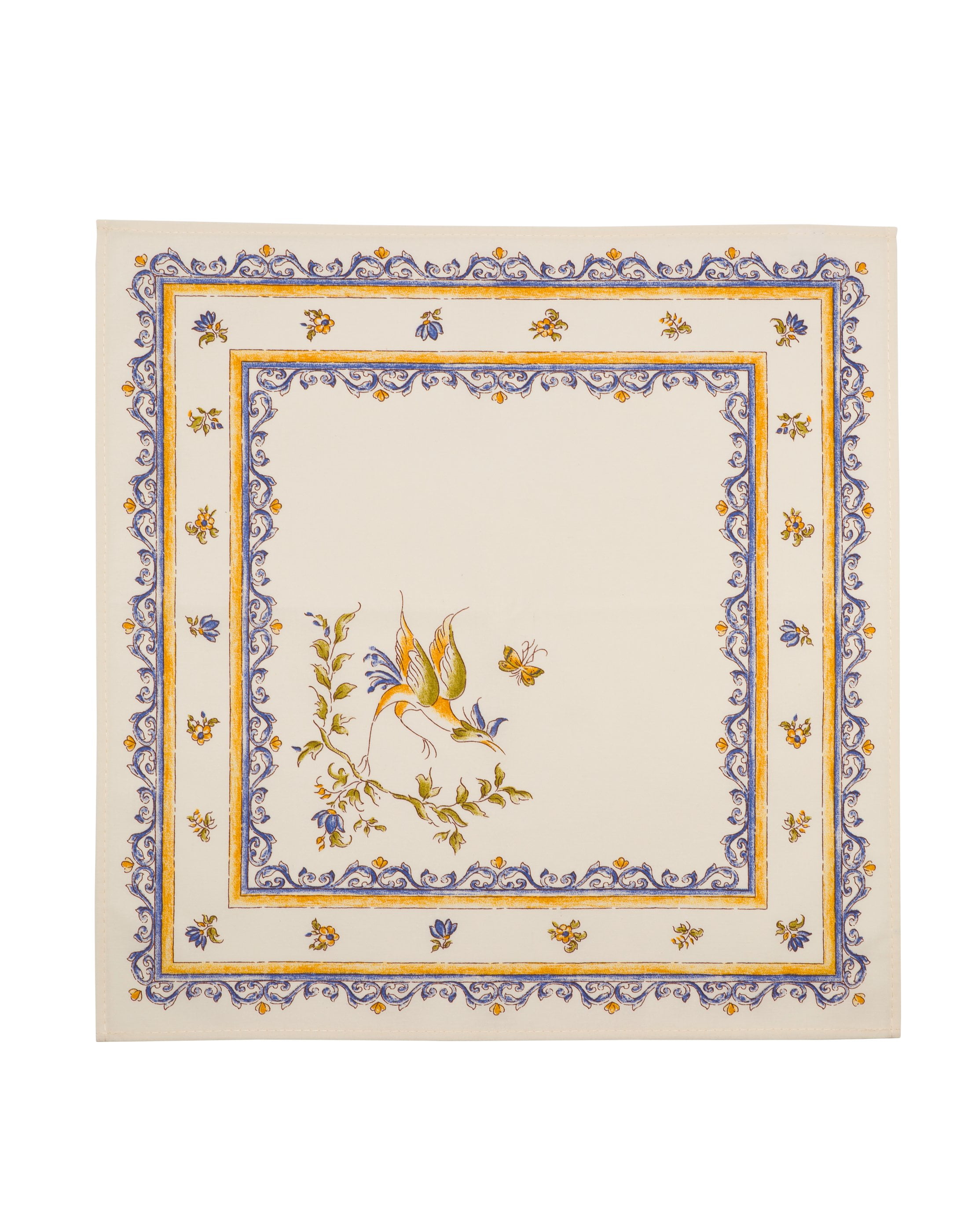 French Provence Traditional Cloth Napkin Set, 17" Square, Moustiers ...