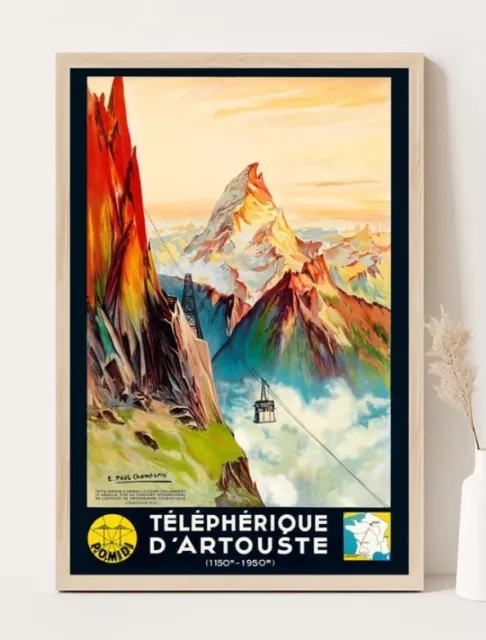 French Pyrenees, Telephelique D Artouste Vintage Travel Poster NO ...