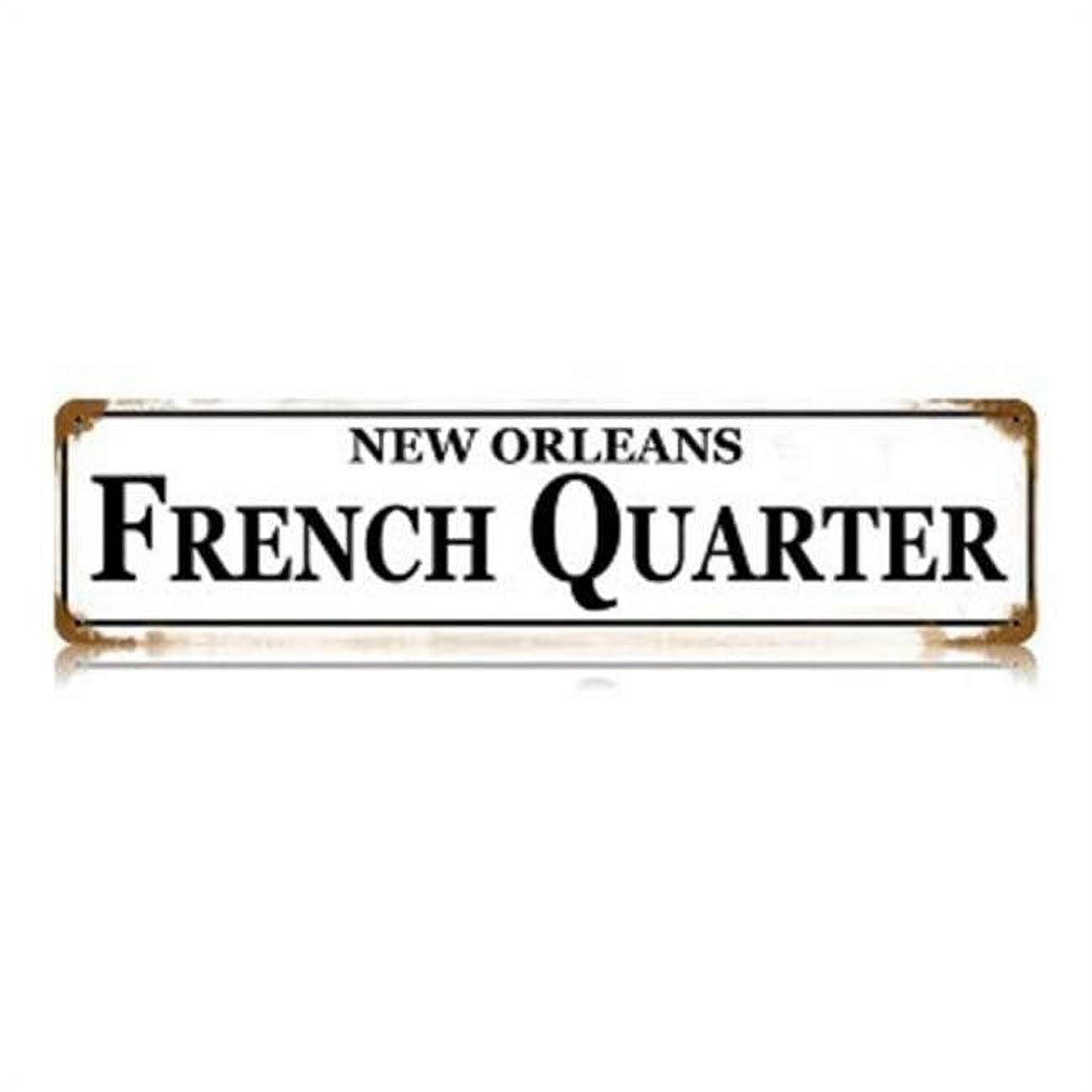 French Quarter Street Signs Vintage Metal Sign - Walmart.com