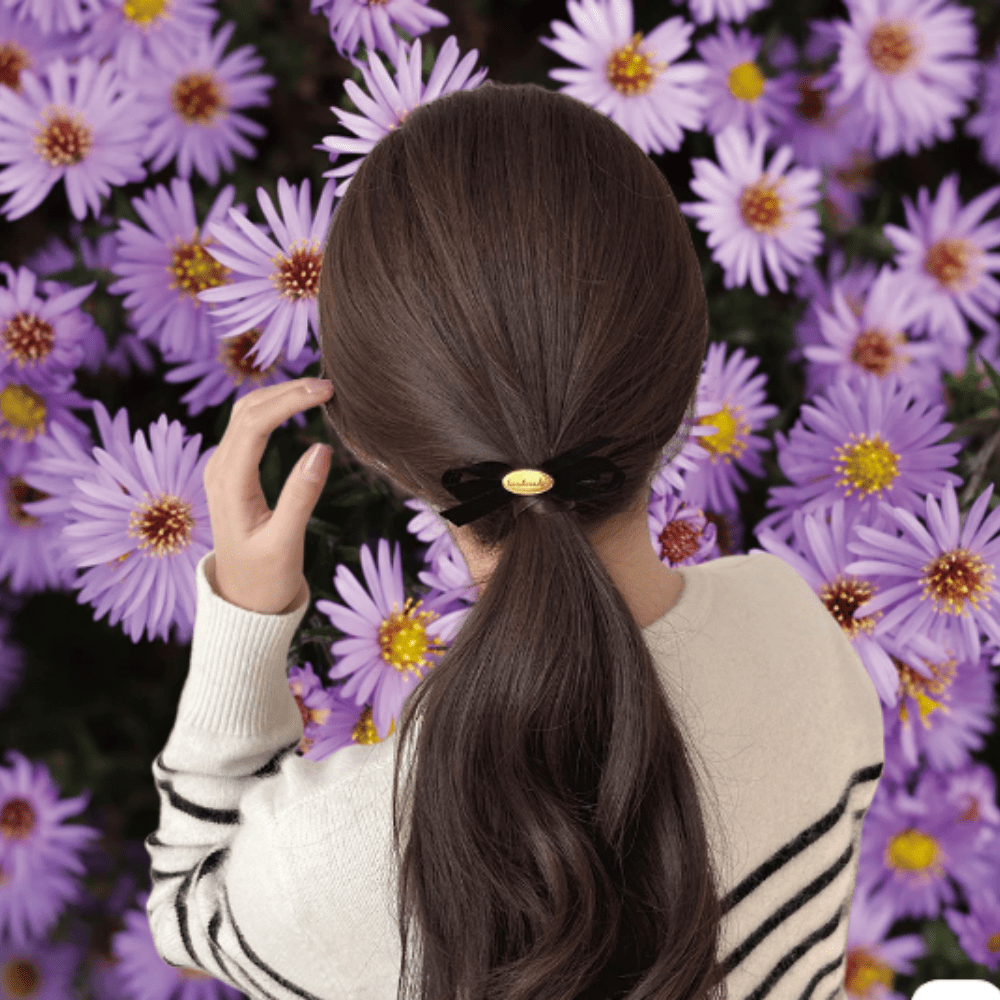 French Retro Velvet Bow Hairpin Single Clip Hair Accessory - Walmart.com