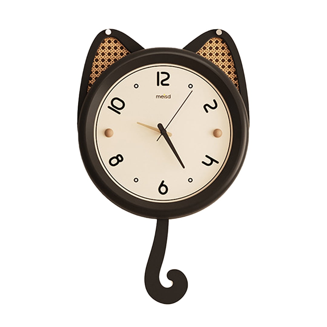 ITIGOITIE French Retro Wall Clock, Detachable Pendulum Design, Black ...