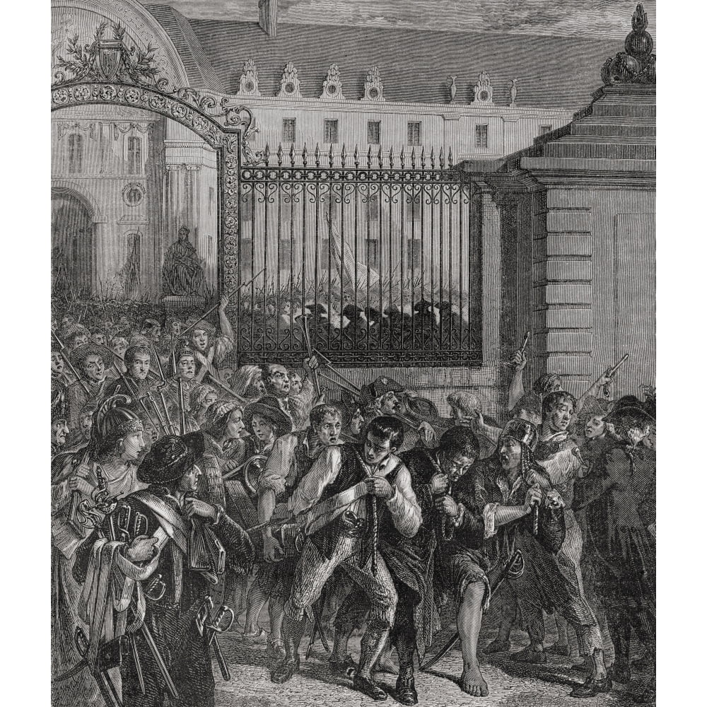 French Revolution Pillage Of The Invalides Armoury 14 July 1789 Poster ...