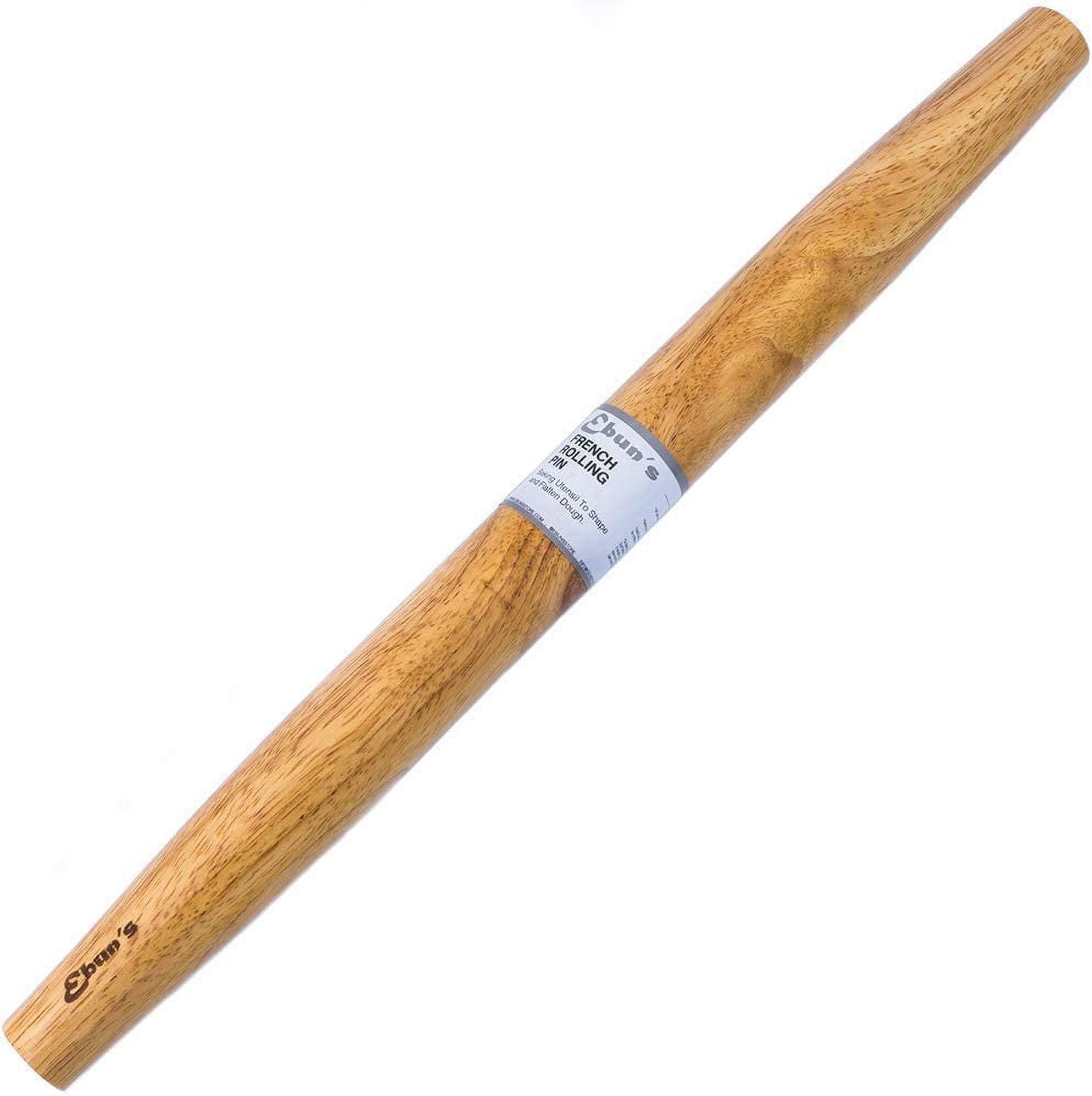 French Rolling Pin – 18 Inch Wooden Dough Roller for Baking Pizza, Pie ...