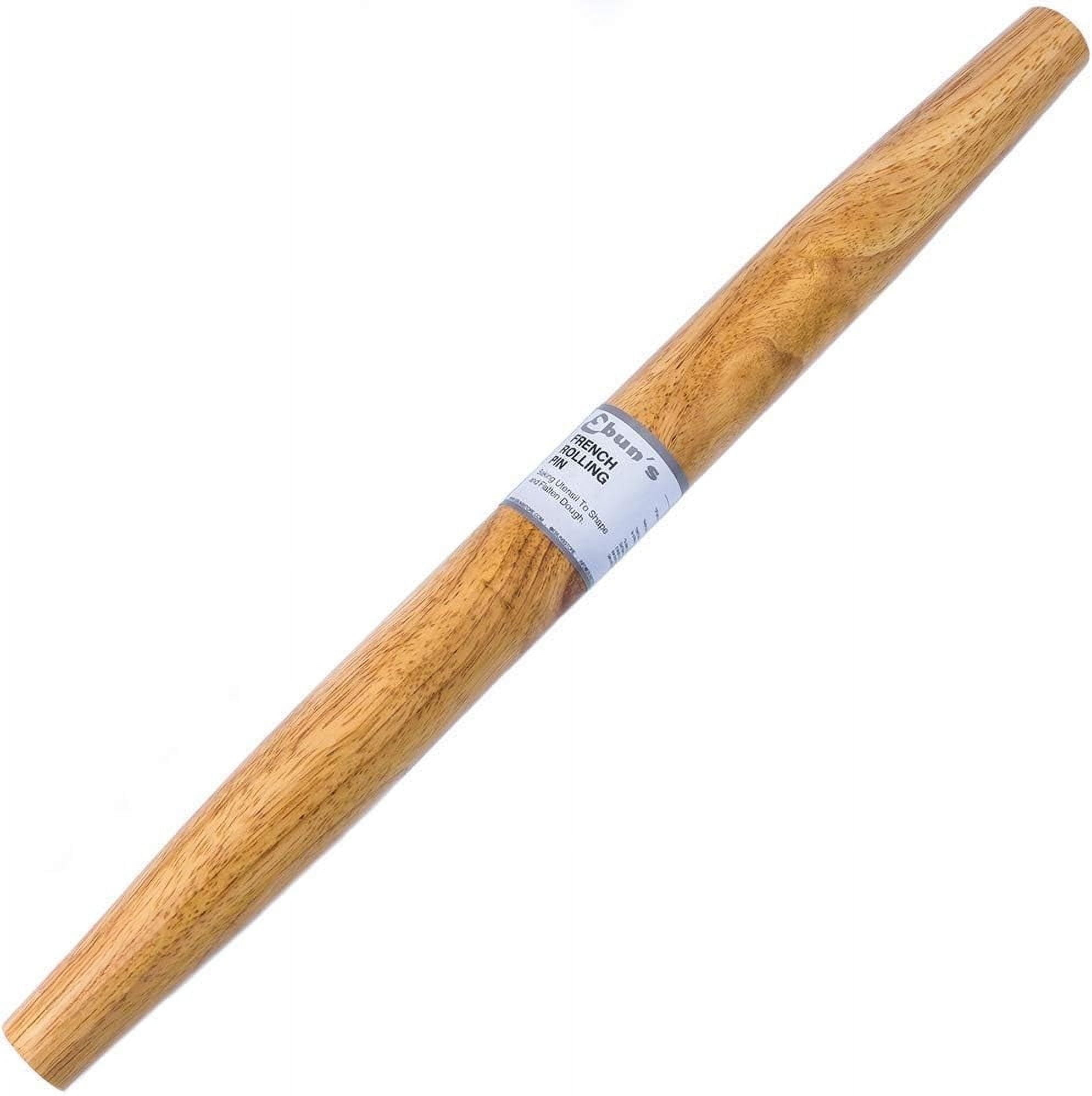 French Rolling Pin – 18 Inch Wooden Dough Roller for Baking Pizza, Pie ...