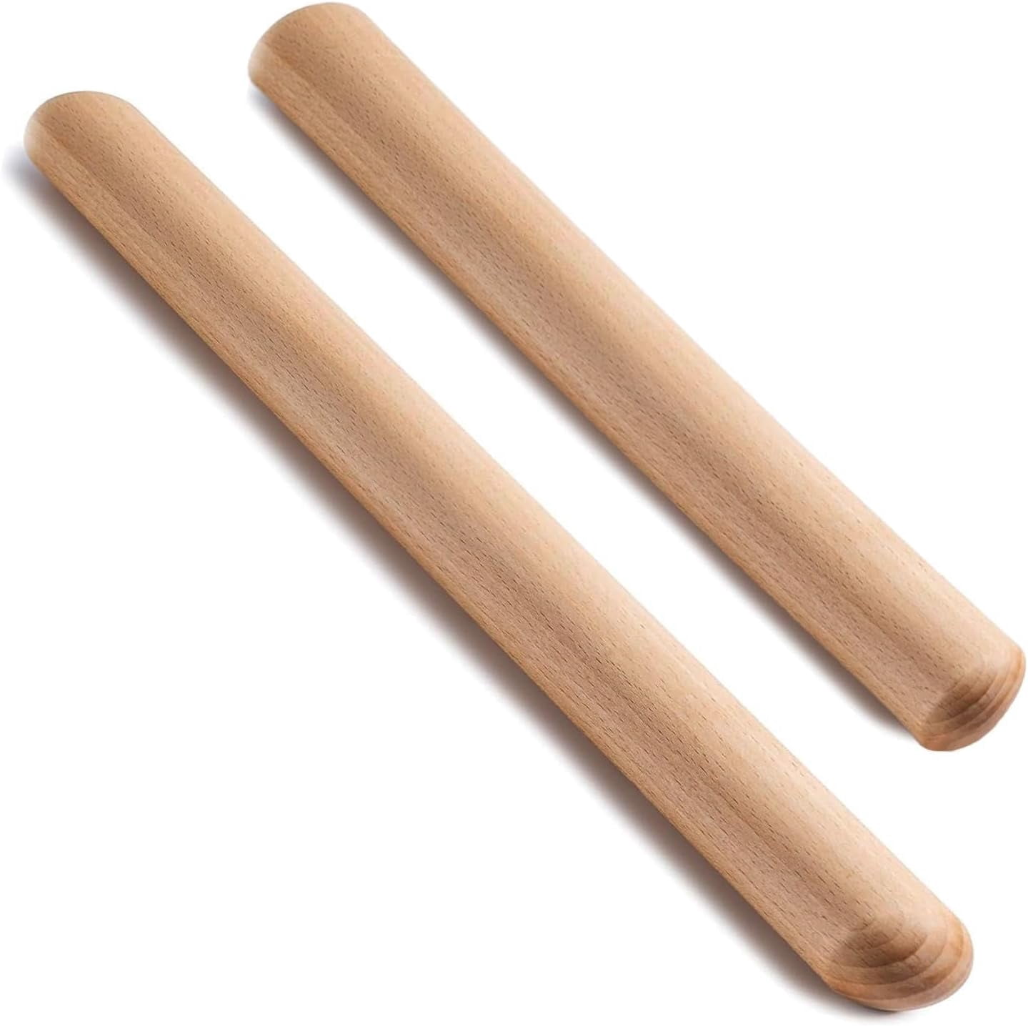 French Rolling Pin Set - Natural Wooden Rolling Pins, Classic Wooden ...