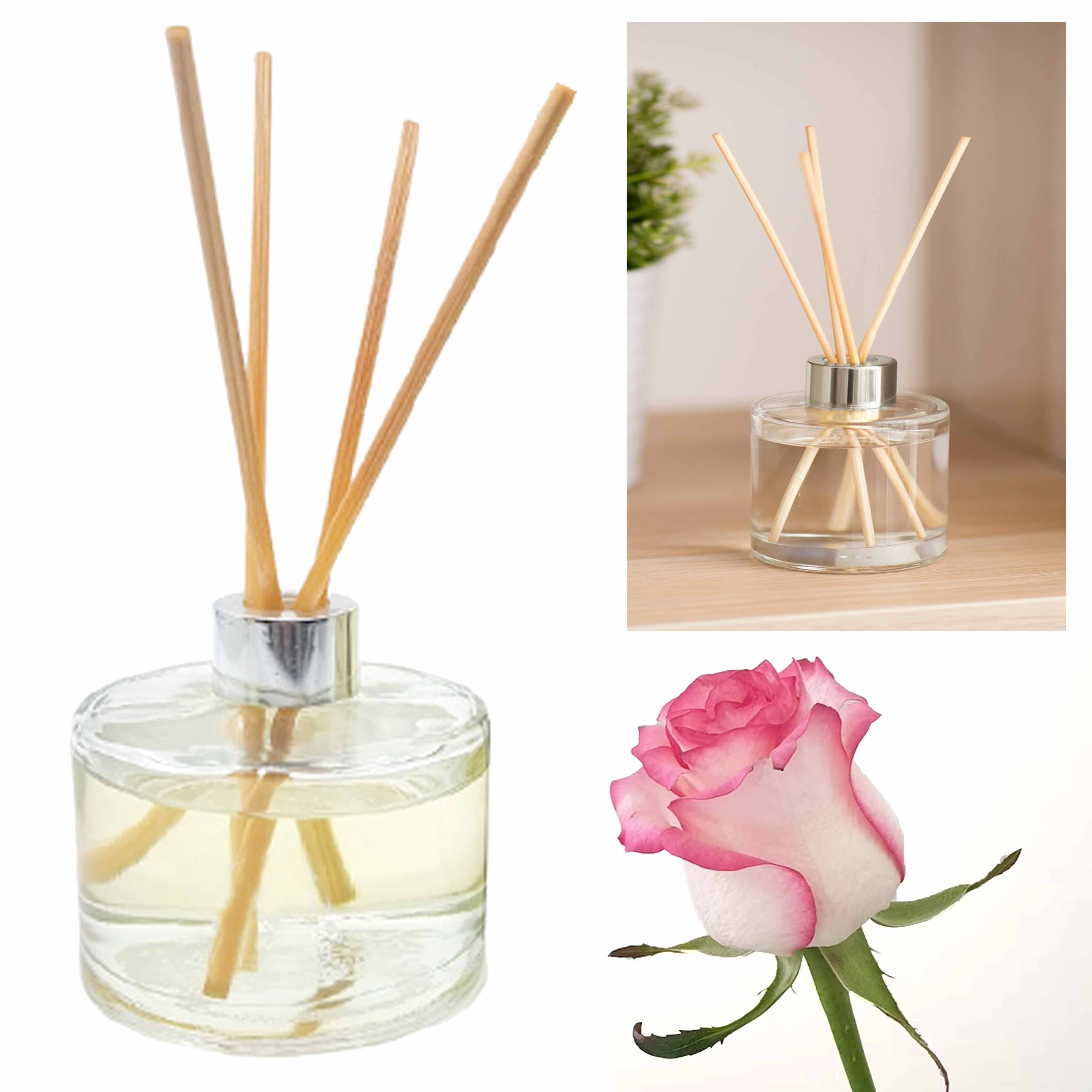 French Rose Reed Diffuser Fragrance Oil Premium Rattan Sticks Air Aroma ...